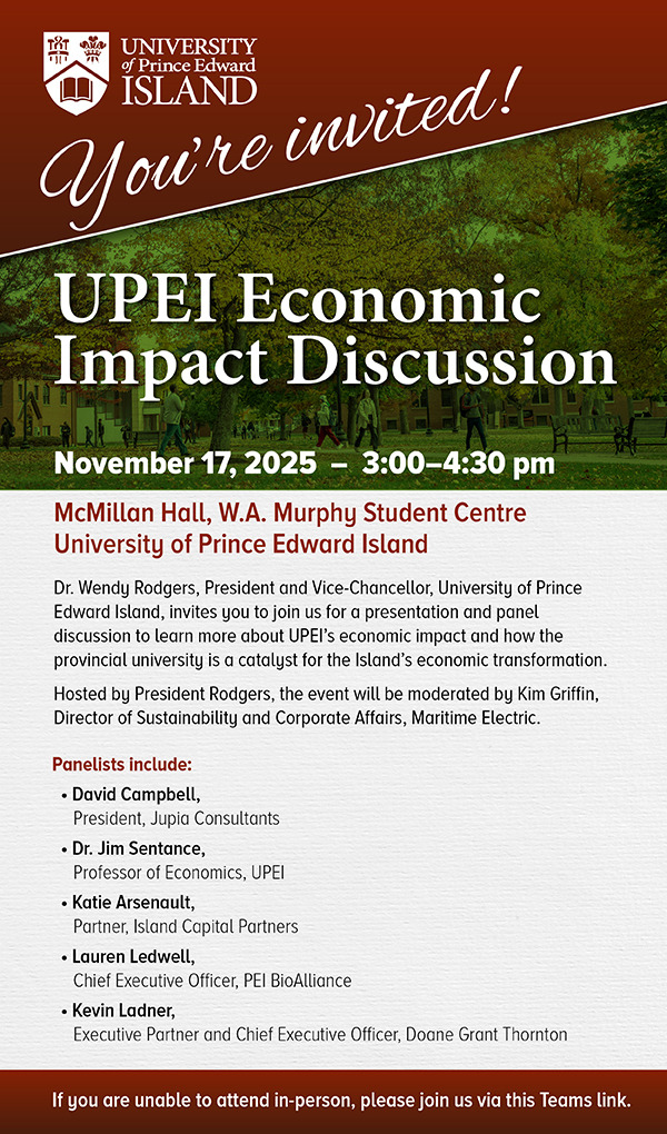 UPEI Economic Impact Presentation and Panel Discussion | UPEI